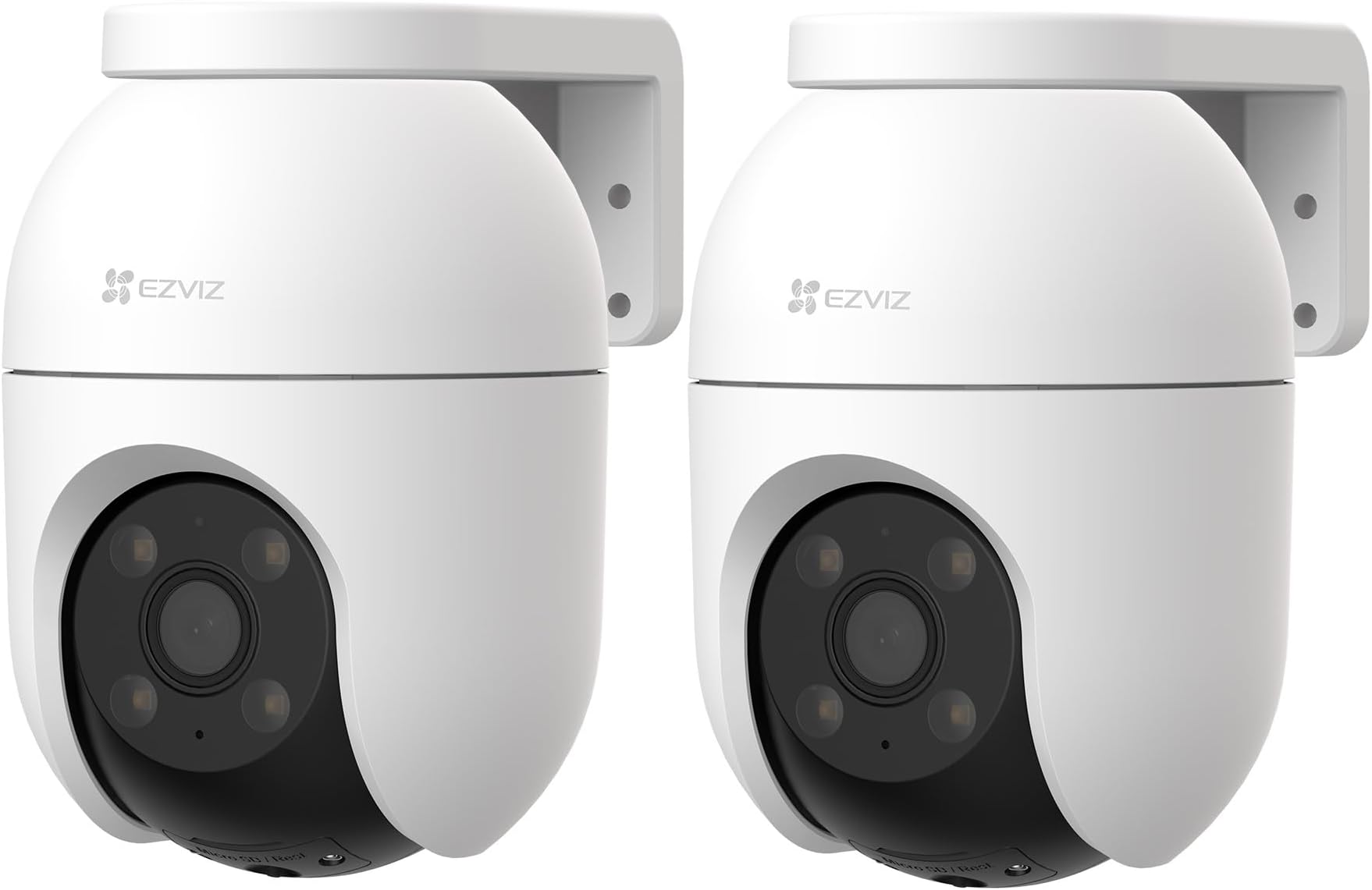 EZVIZ C8c (2 Pack) Security Cameras Outdoor, 360° Pan Tilt, Support ...