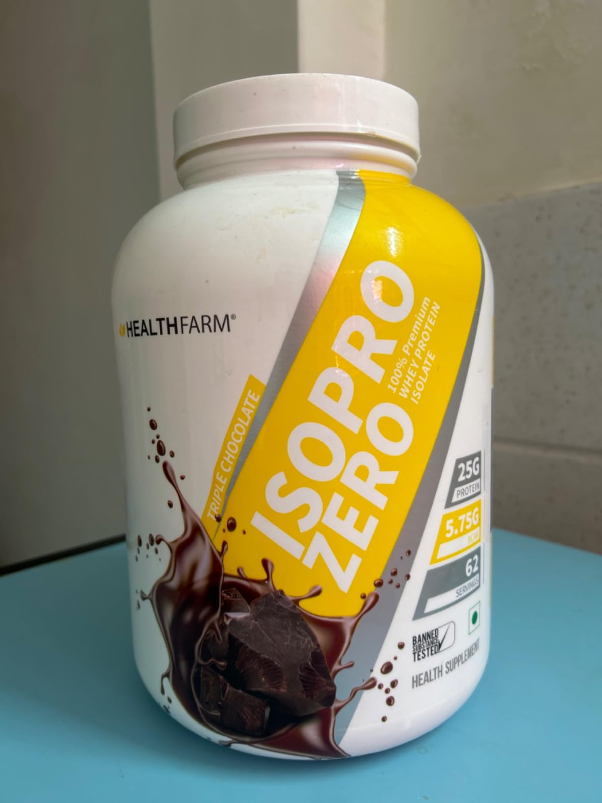HEALTHFARM Isopro Zero Whey Isolate Protein Powder, 25g 100% Isolate ...