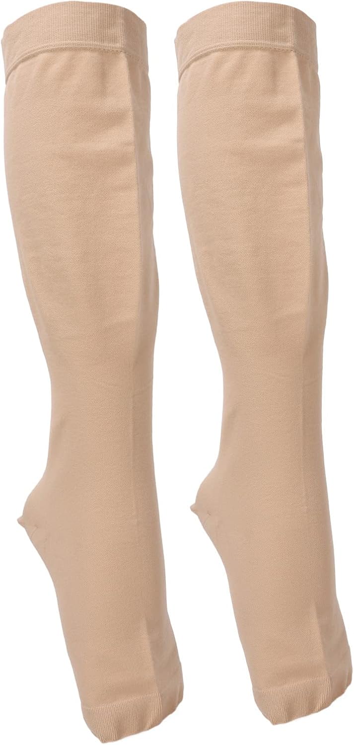 kemengsuer Calze a Compressione per Uomo e Donna, Calze a Punta Aperta ...