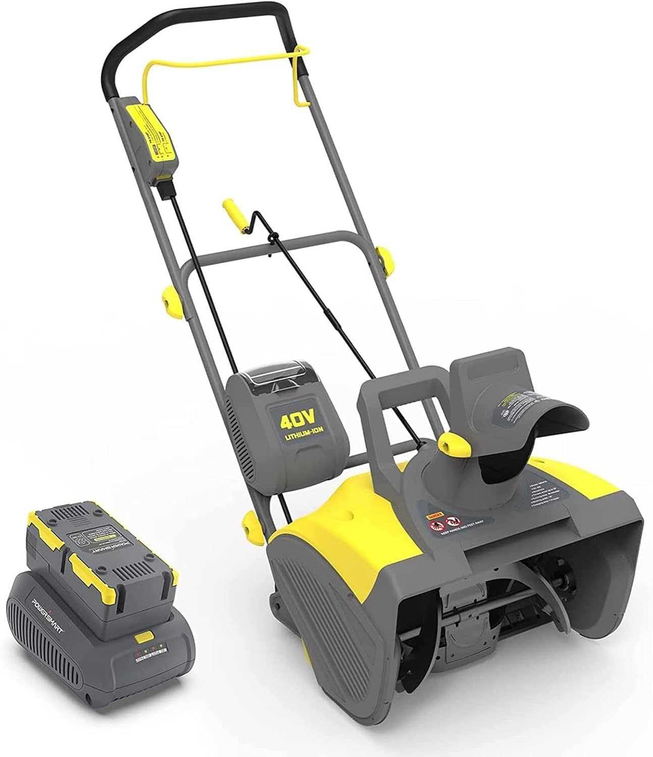 Amazon.com : PowerSmart Cordless Snow Blower, 18-Inch Snow Blower ...