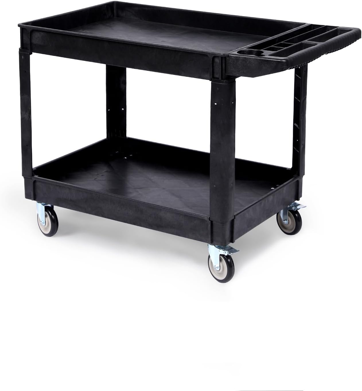 Festisoul Industrial 2-Shelf Rolling Cart, 550 lbs Capacity Utility ...