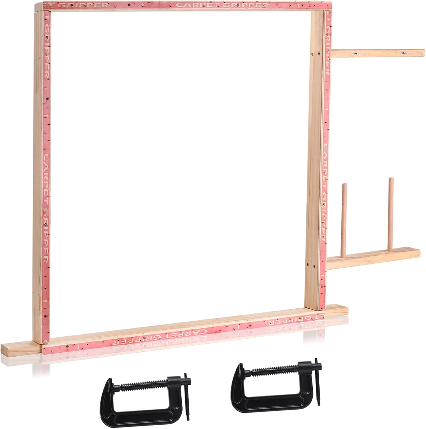 Amazon.com: Rug Tufting Frame, Wooden Tufting Frame with Table Clamp ...