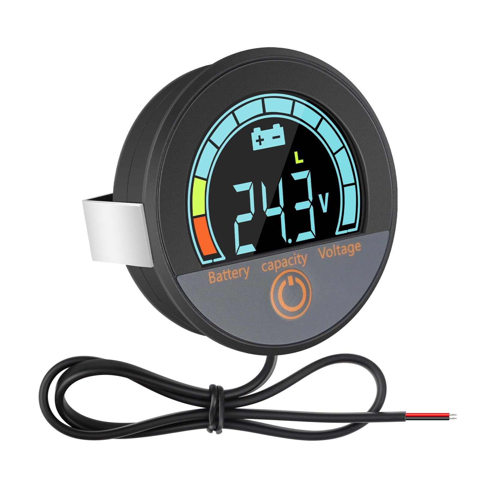 Linkstyle Battery Monitor, 8-100V DC Voltmeter Gauge, Digital Battery ...