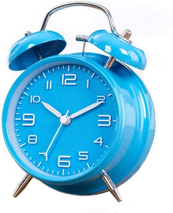 Amazon.com: TXY Classical Twin Bell Alarm Clock for Bedroom with ...