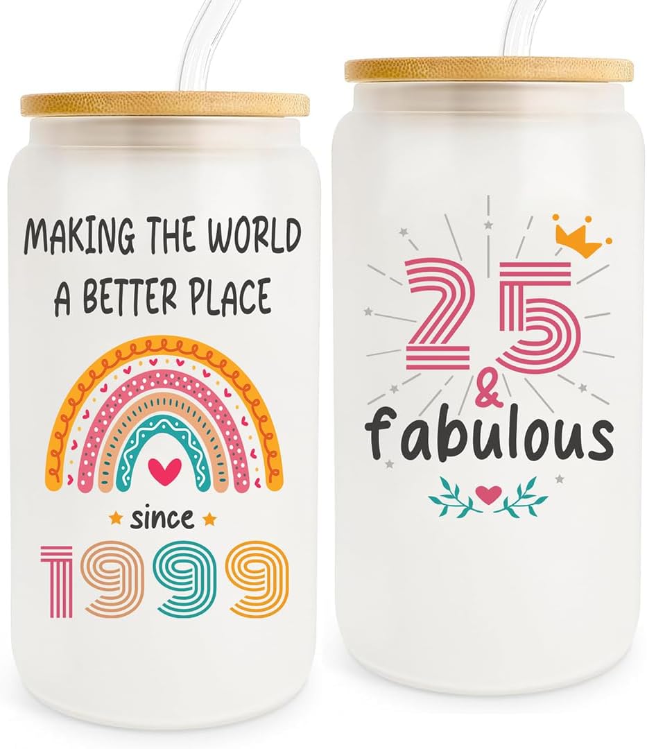 Amazon.com | Vivulla68 25th Birthday Gifts For Her Him, Gift For 25 ...