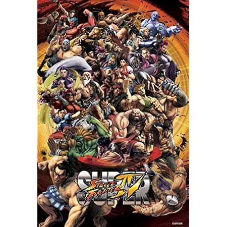 Amazon.com: Street Fighter 2 Group Art Capcom Video Game Merchandise ...