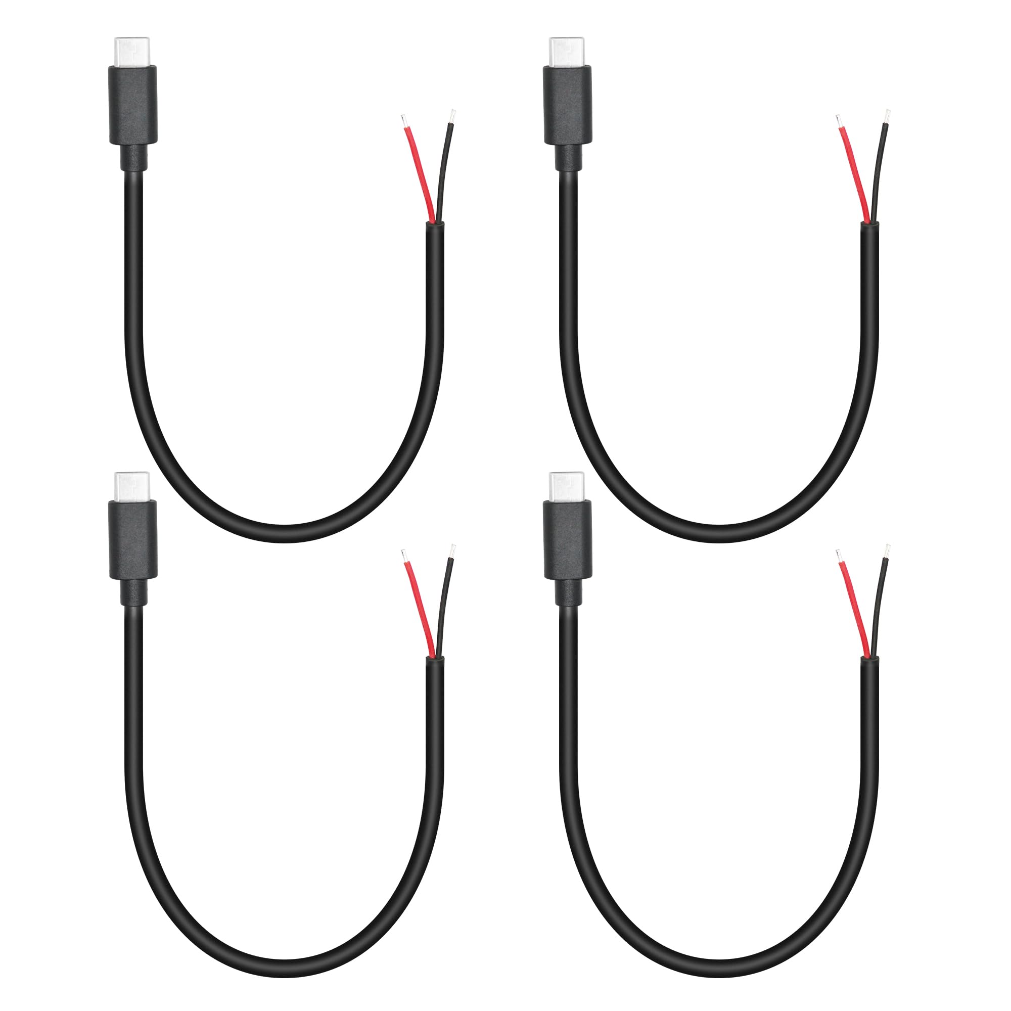 Amazon.com: USB C to 2 Pin Bare Wire Open End Power Cable 11inch, 5V/5A ...