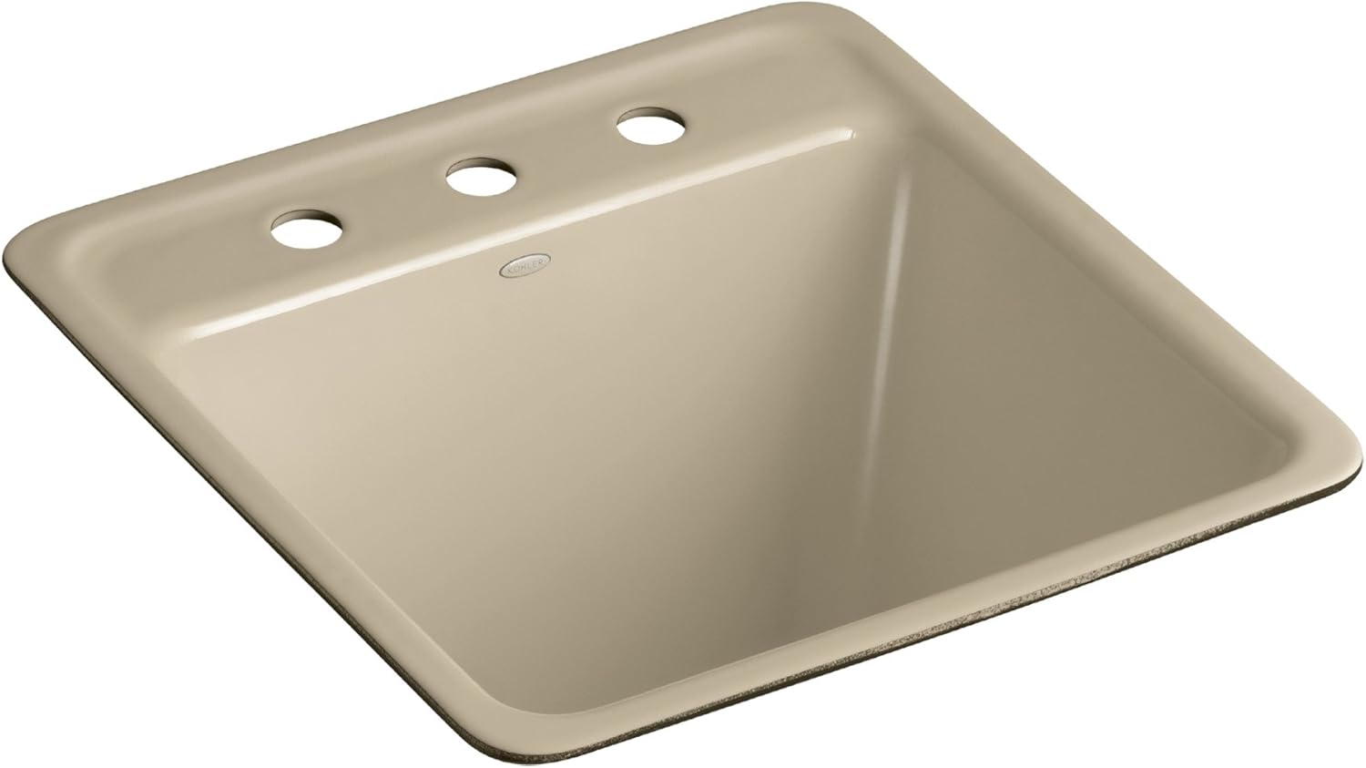 Kohler K-6655-3U-33 Park Falls Undercounter Sink with Three-Hole Faucet ...
