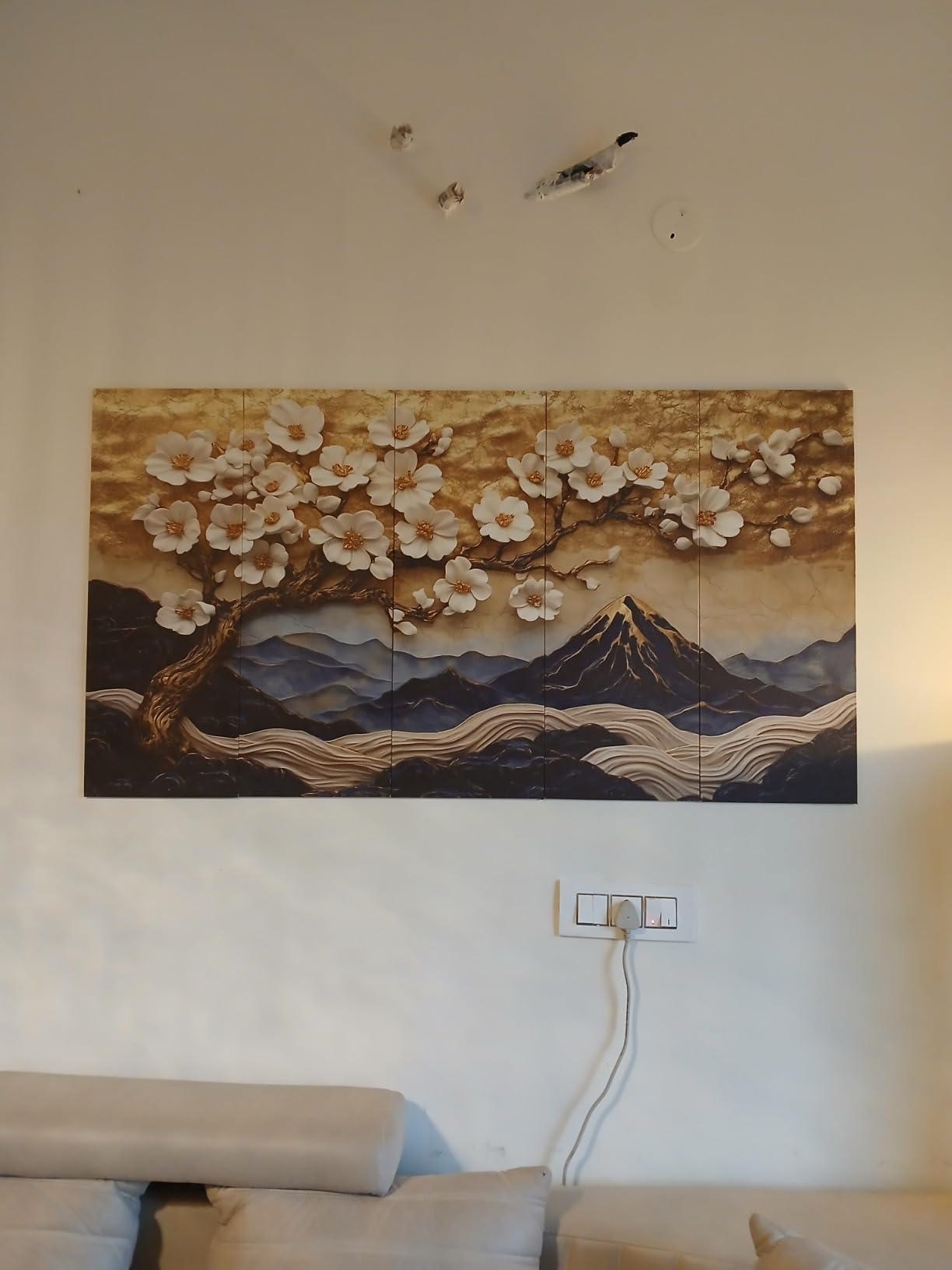 PAPER PLANE DESIGN Large Wishing Tree Wall Art for Living Room – 5 ...