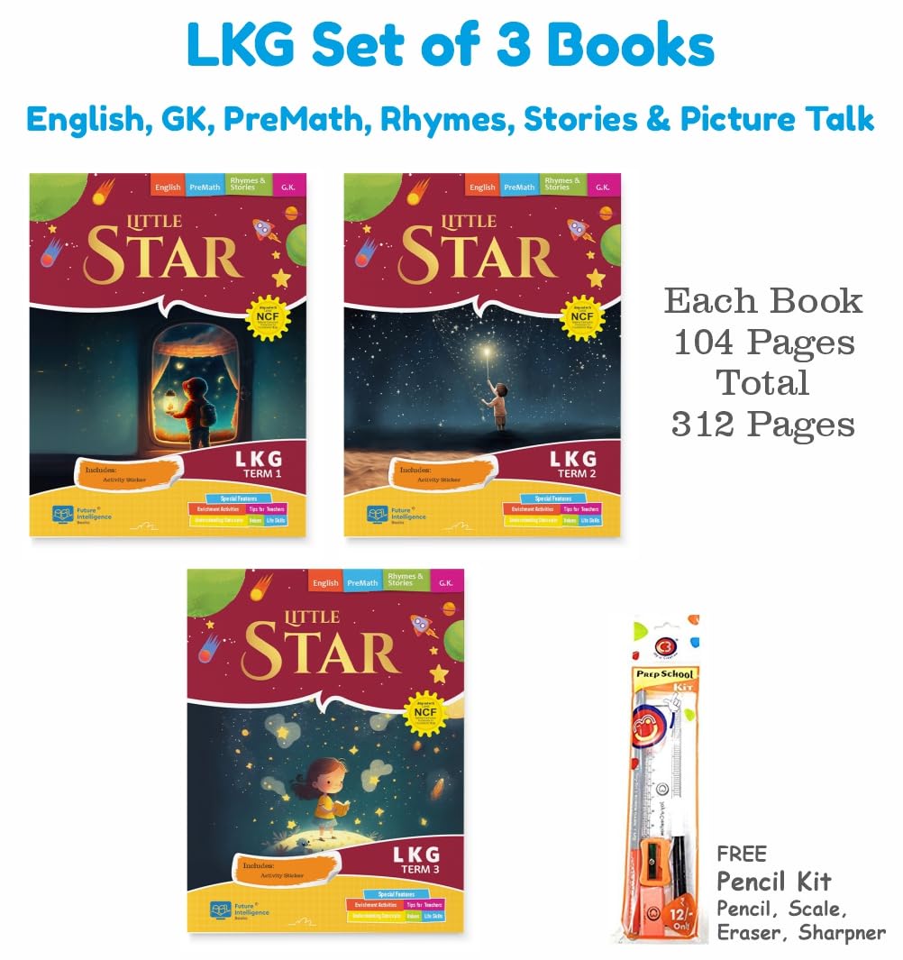 Buy LKG Term Books for Kids (4-5 Years) Little Star LKG Text Books ...