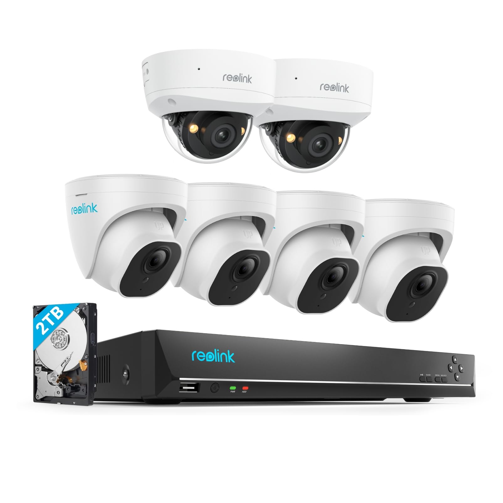 Amazon.com: Reolink 5MP PoE Security Camera System Bundle, 4pcs 5MP ...