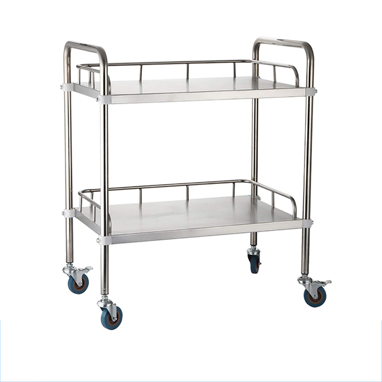 Buy BETIME 2 Layers-Medical Trolley Cart Dental Lab Cart, Stainless ...