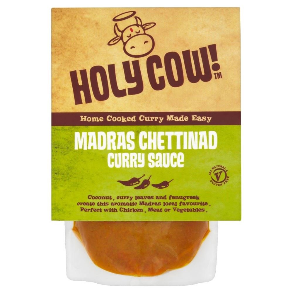 Amazon.com : Holy Cow Madras Chettinad Curry Sauce (250g) : Grocery ...