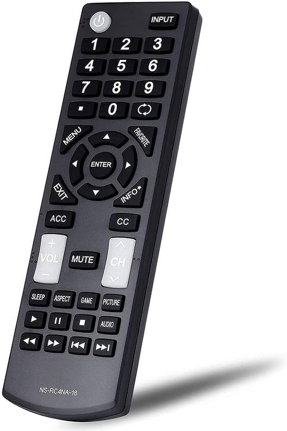 Amazon.com: Black NS-RC4NA-18 Replacement Remote Compatible with ...