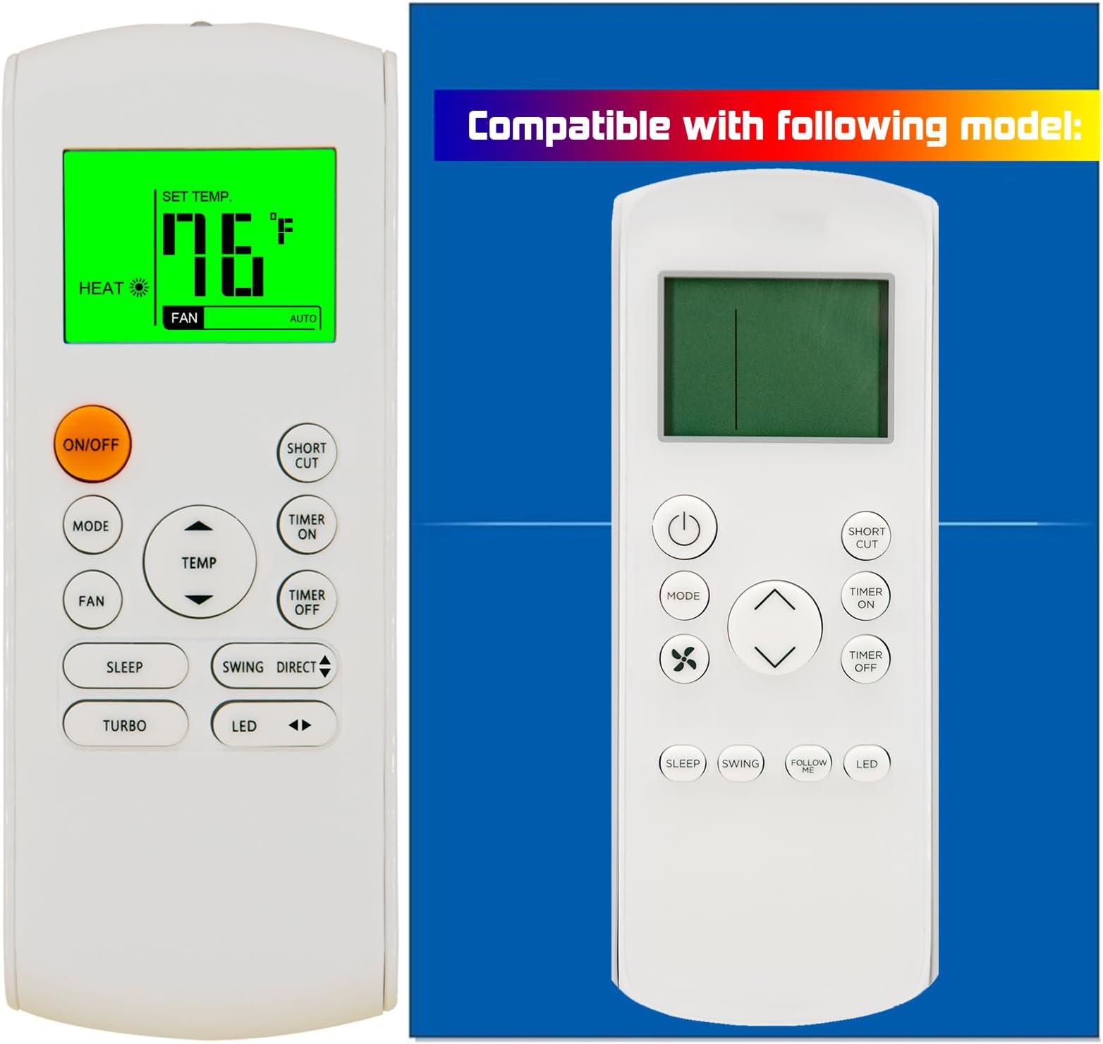 Amazon.com: Replacement for Toshiba Midea AC Air Conditioner Remote ...