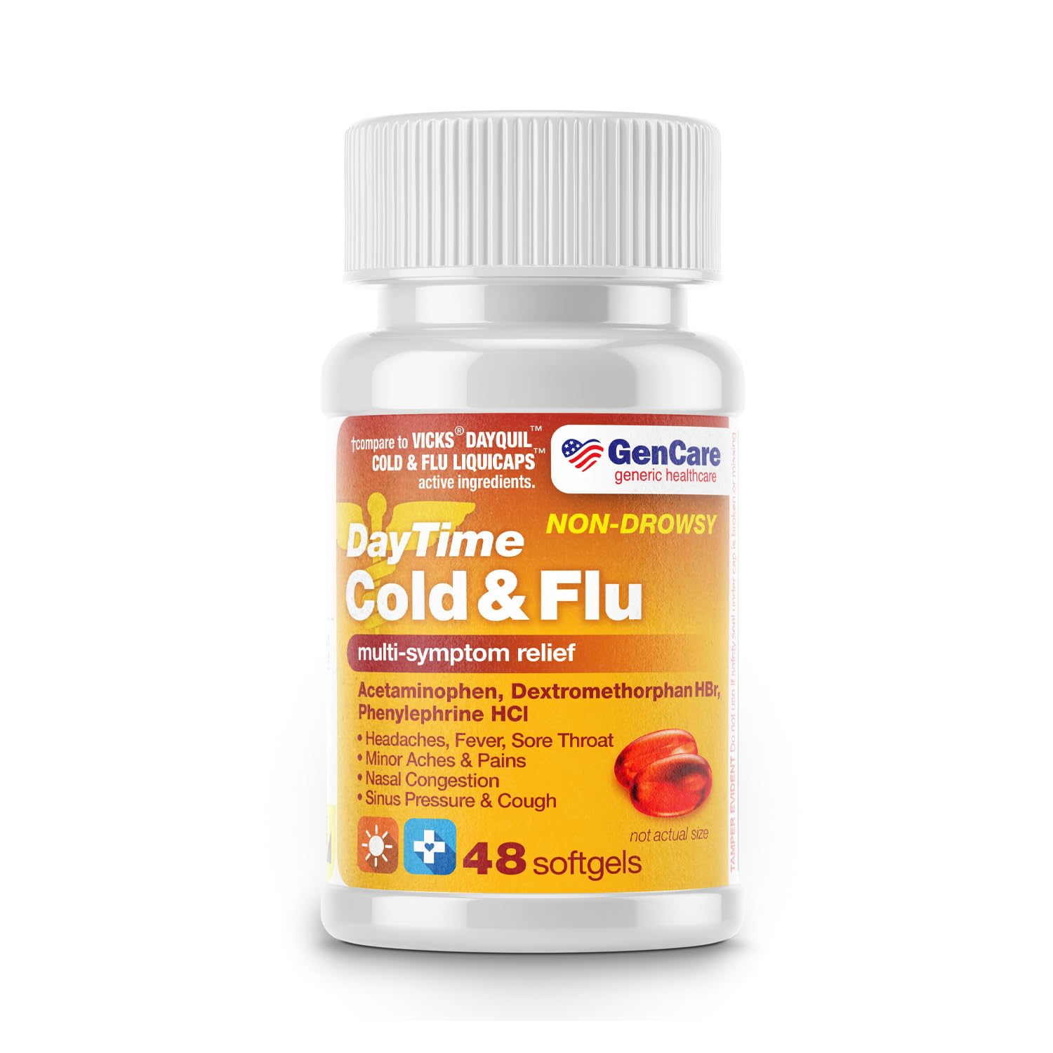 Amazon.com: GenCare - Multi Symptom Non Drowsy Daytime Cold & Flu ...