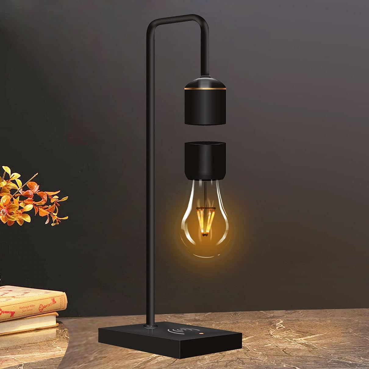 MODIRNATION Unique Modern Levitating Lamp with Floating Light and Built ...
