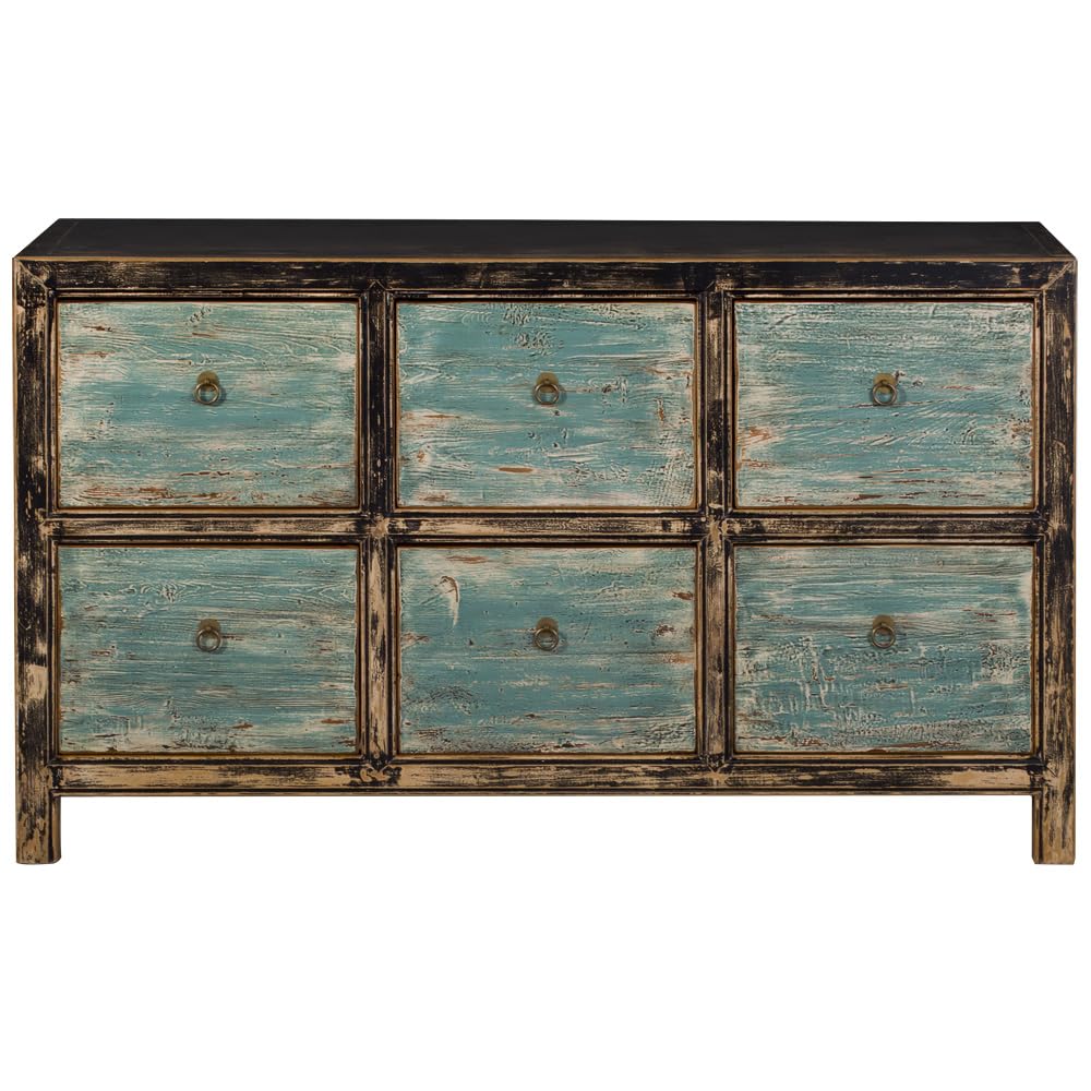 Amazon.com: ChinaFurnitureOnline Elmwood Chinese File Cabinet, 6 ...