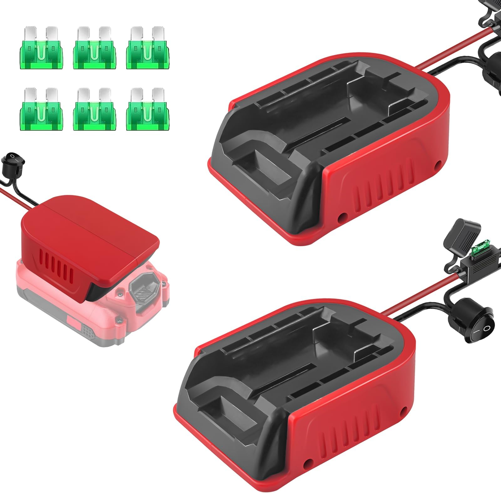 Amazon.com: 2 Packs Power Wheel Adapter for Craftsman V20 20V Battery ...