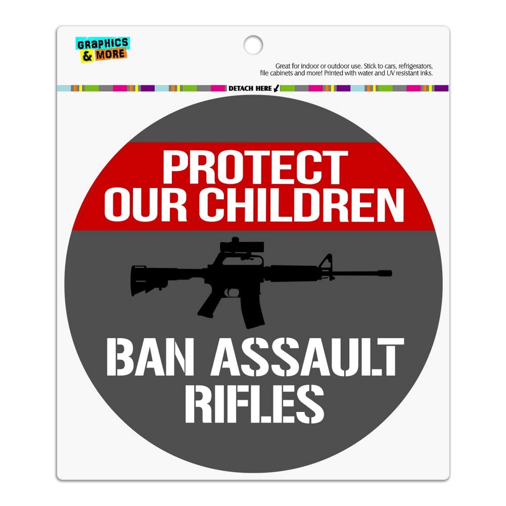 Amazon.com: Protect Our Children Ban Assault Rifles Automotive Car ...