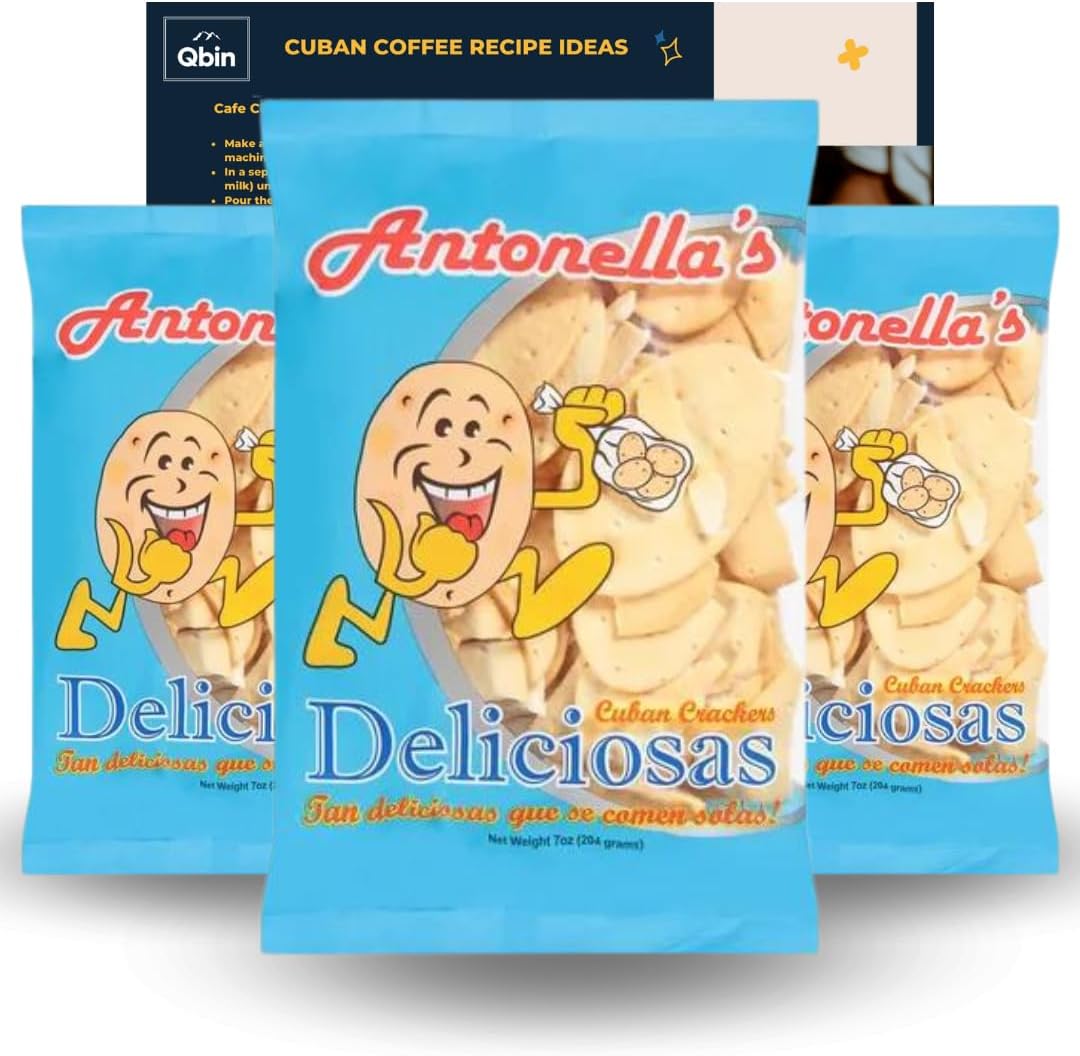 Amazon.com: Qbin Antonellas Deliciosas Authentic Cuban-Style Crackers ...