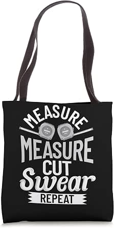 Amazon.com: Measure Tape Tools Scale Measurement Measuring Tote Bag ...