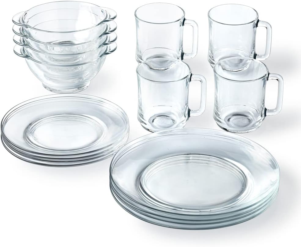 Amazon.com: Duralex® Ideal for 1st equipment, flat plate 23.5 cm ...