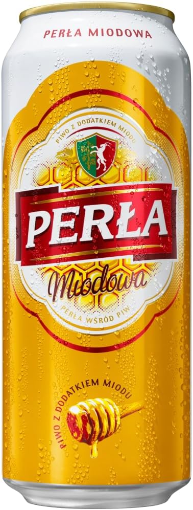 Perla Miodowa Honey Polish Lager Beer - 24 Pack of 500ml Cans | 5.4% ...