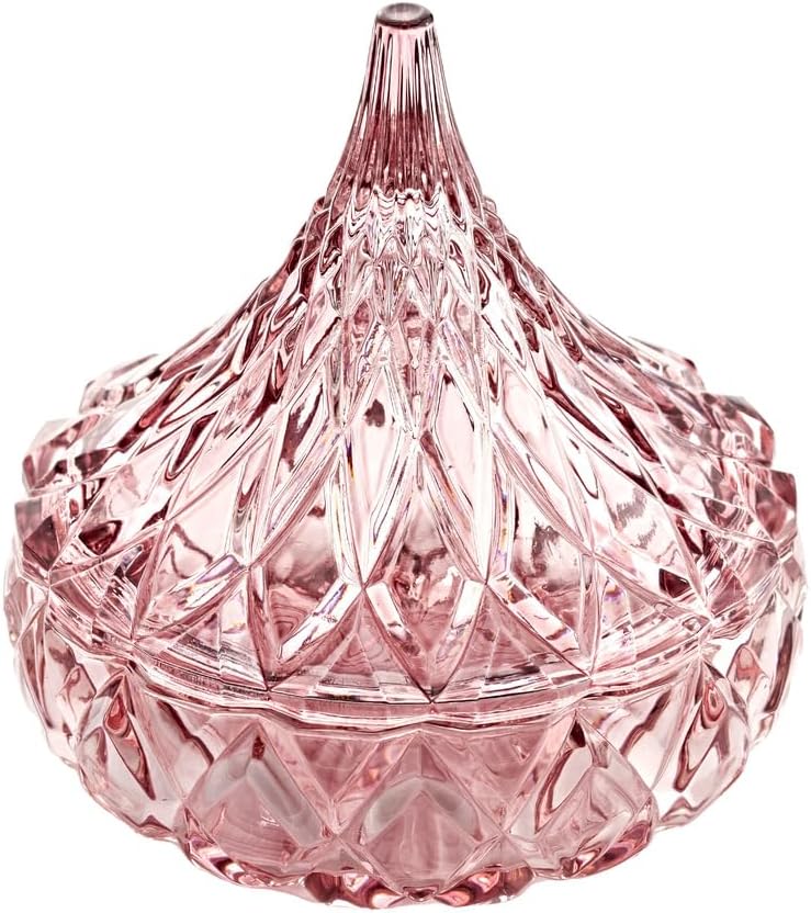 Amazon.com | Godinger Red Crystal Hershey's Kiss Candy Dish by Godinger ...