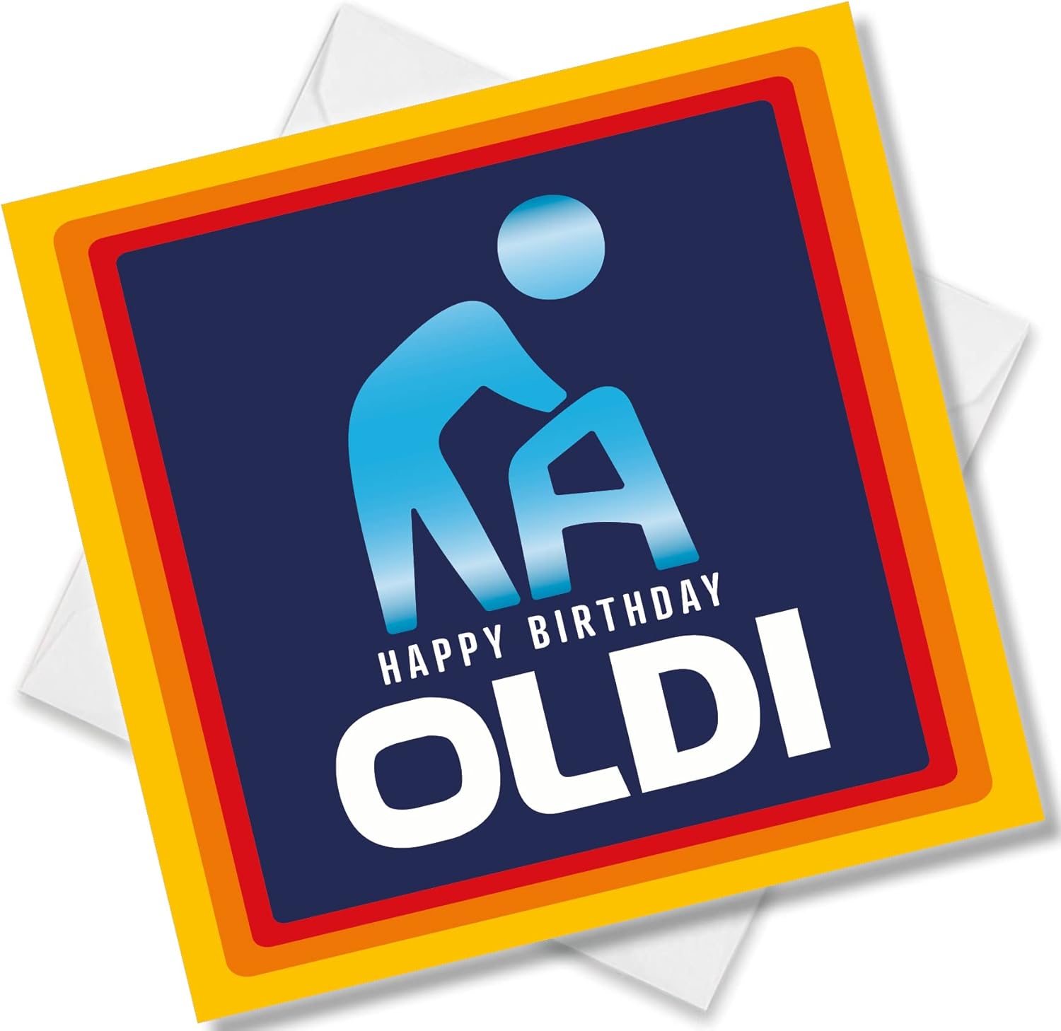 Punkcards - Funny Birthday Card for Men - ‘Happy Birthday Oldi’ - Witty ...