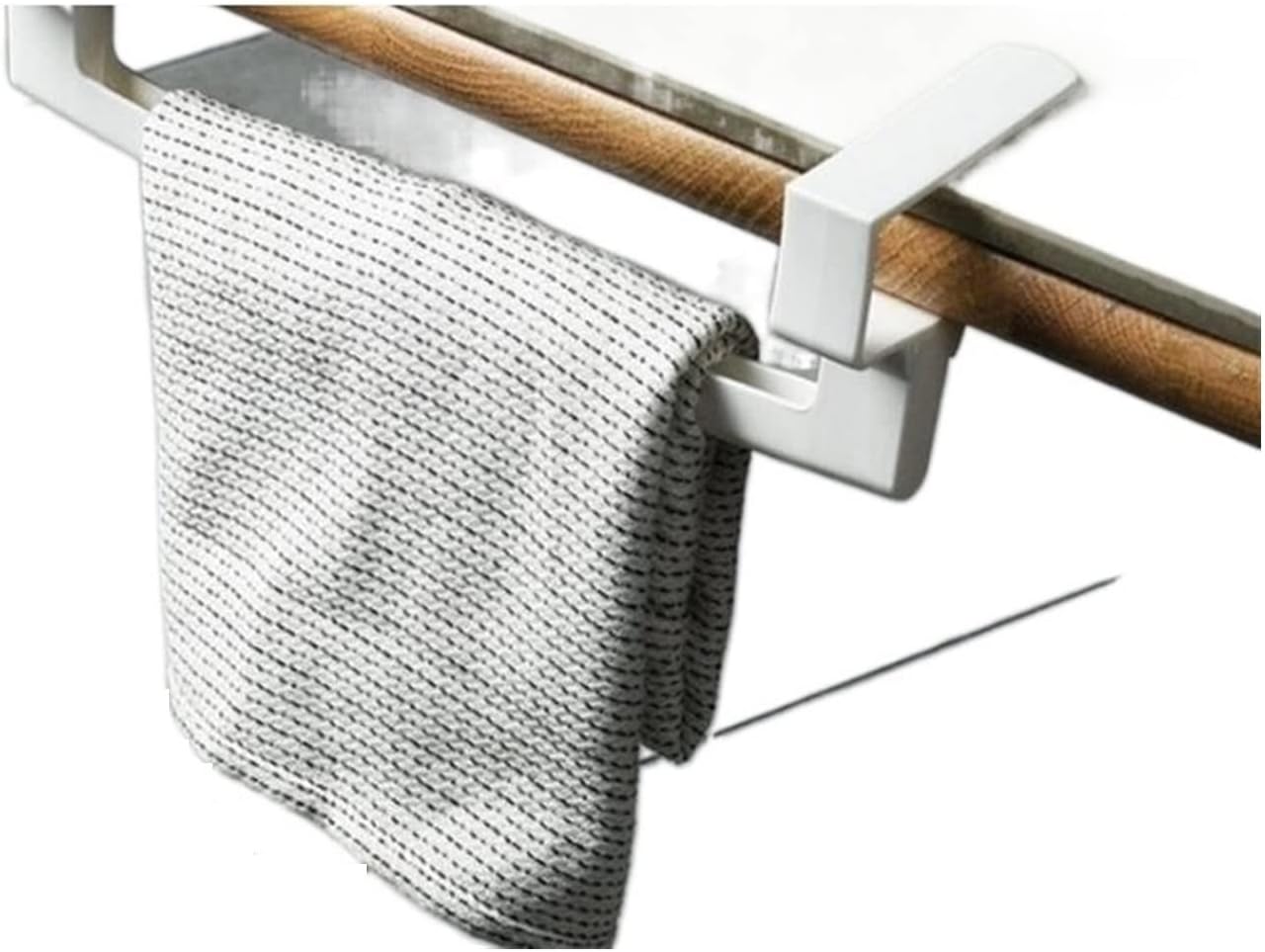 Amazon.com: 1pcs Clip-on No Trace Towel Rack Bathroom Towel Holder ...