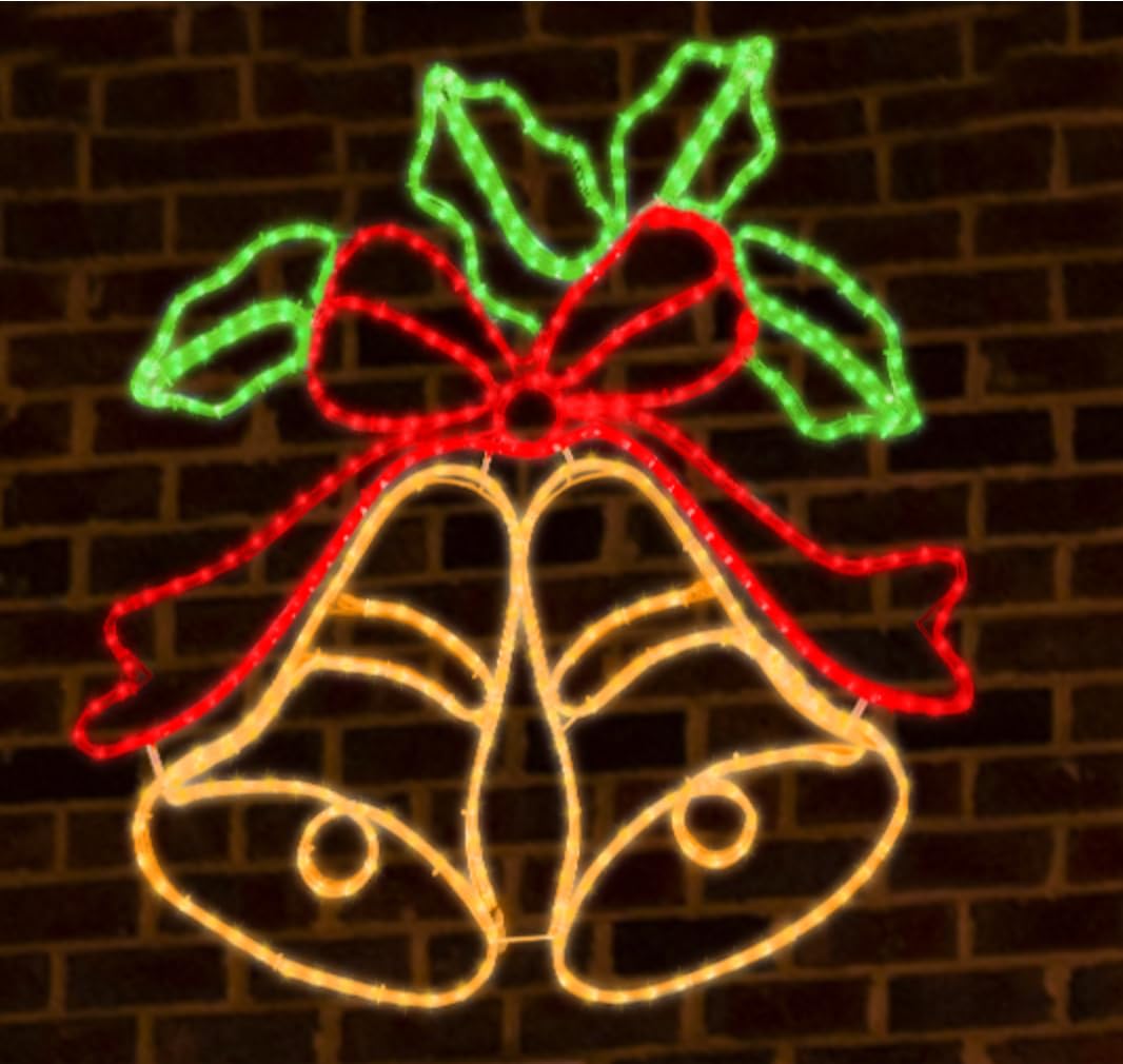 Large Christmas Bell Lights Outdoor Giant Christmas Bell, Outdoor