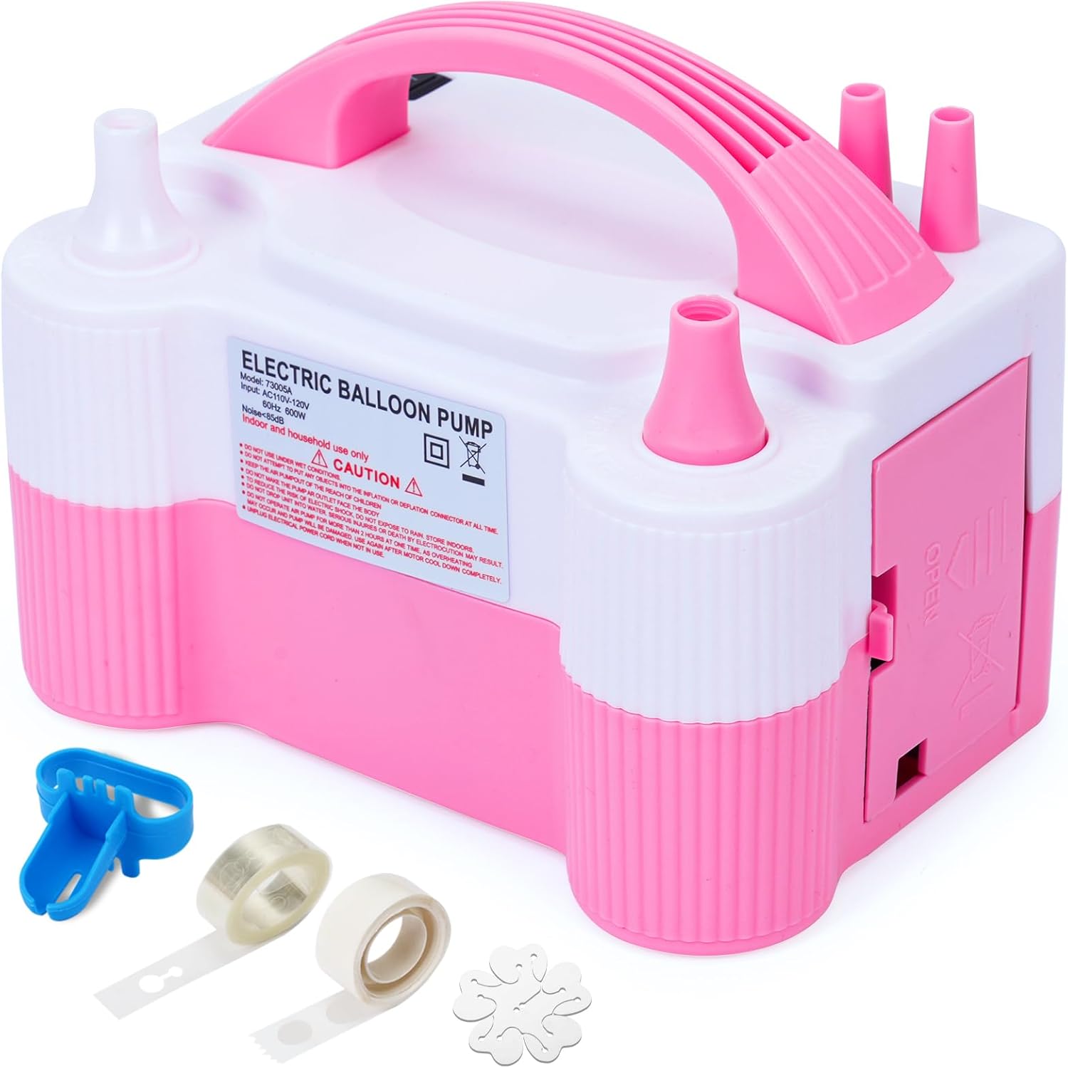 Amazon.com: RUBFAC Balloon Pump Electric, Portable Balloon Blower ...