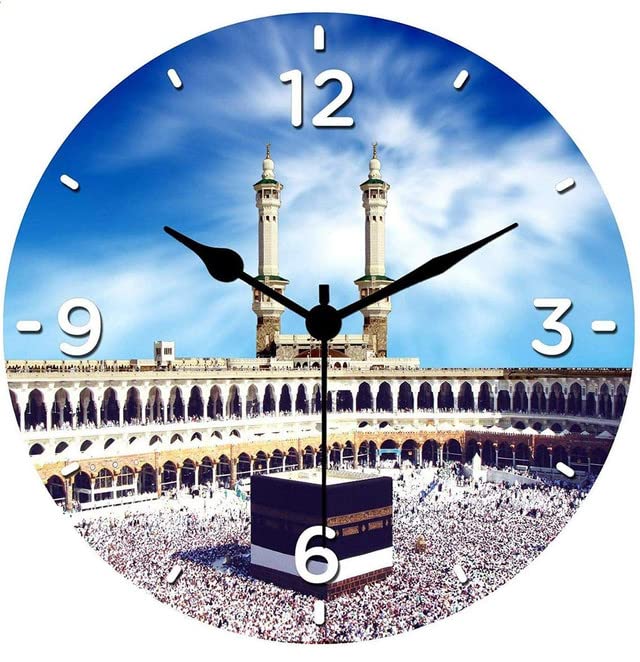 Buy ESCUDO Macca Digital Print on Wood 11x11 Inch Wall Clock for Home ...