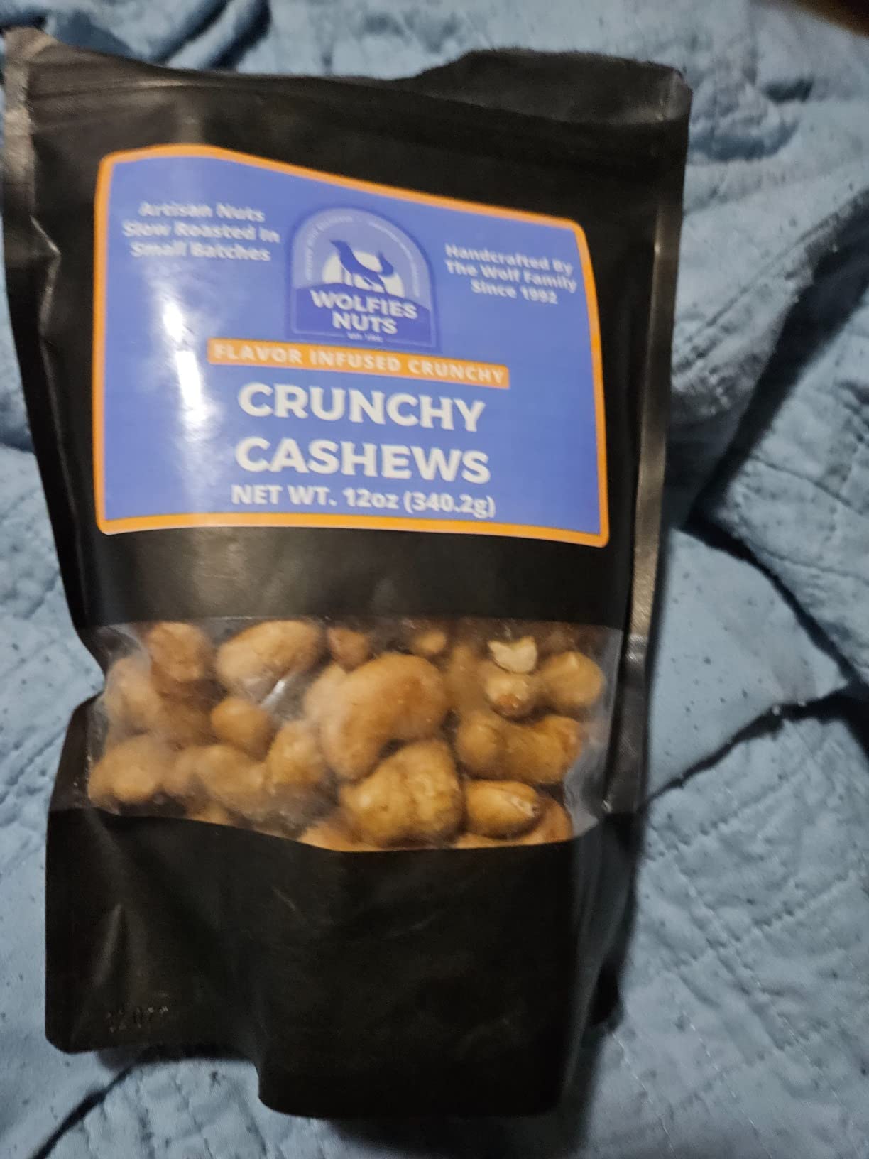 Amazon.com : Wolfies Nuts - Crunchy Cashews - Slow Roasted Artisan Nuts ...