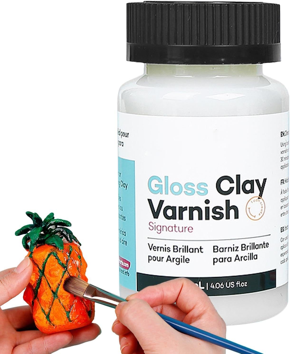 Gloss Clay Varnish - 120ml Acrylic Varnish, Clay Sculpture Sealant, Air ...