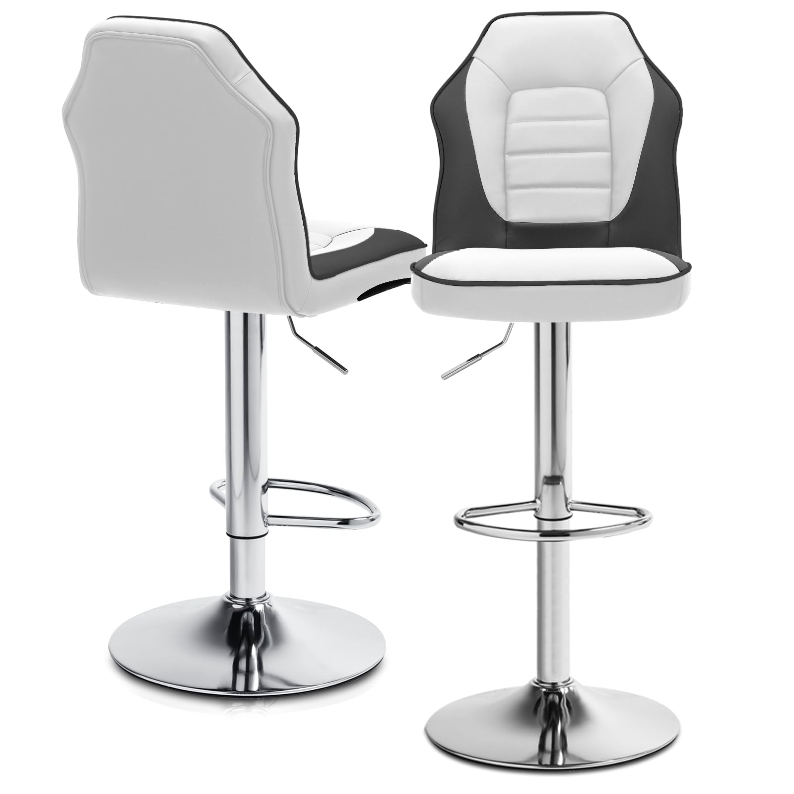 Amazon.com: Athena Collection Bar Stools Set of 2, Adjustable Counter ...