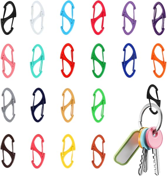 Amazon.com: 20 Pcs Colorful S Clips, Anti Theft Double Sided Small ...