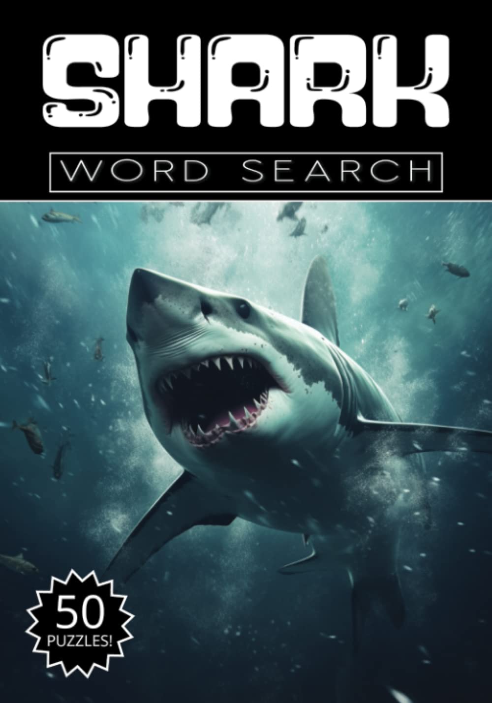 Shark Word Search: 50 Aquatic Puzzles, Word Find, Vocabulary Activity ...