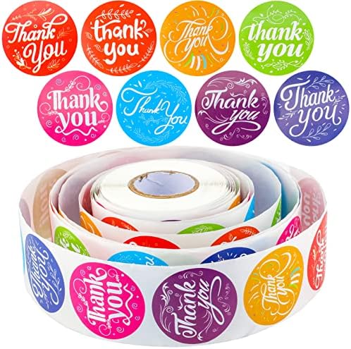 Amazon.com : 300 Smiley Face Thank You Stickers, Yellow - 1.5 inch ...