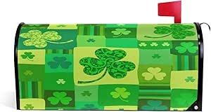 Amazon.com: St.Patrick Day Shamrock Clover Magnetic Mailbox Cover ...