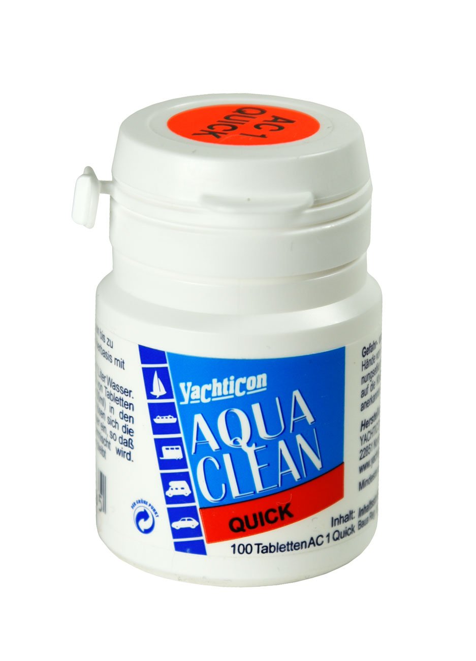 Yachticon Aqua Clean AC 1 Tablets for Water Disinfection - 100 Tablets ...