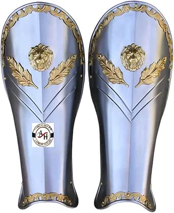 Amazon.com: 18 Gauge Steel Gladiator Greaves Ancient Roman Leg Armour ...