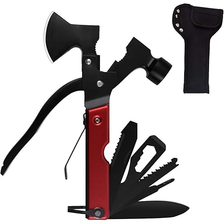 Multi Tool Axe, Embedo Foldable 15 in 1 Multitool Survival Equipment ...