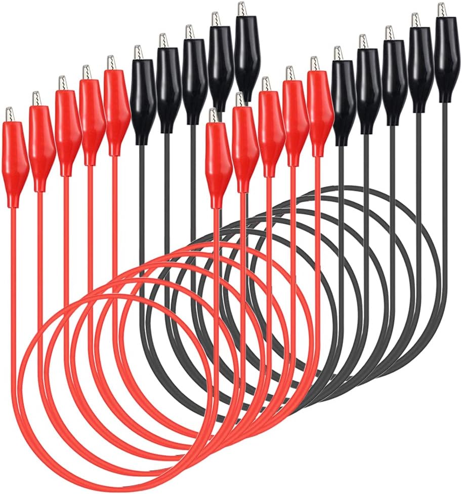Gebildet 10pcs Alligator Clips Electrical, 0.5mm² /20AWG Wire ...