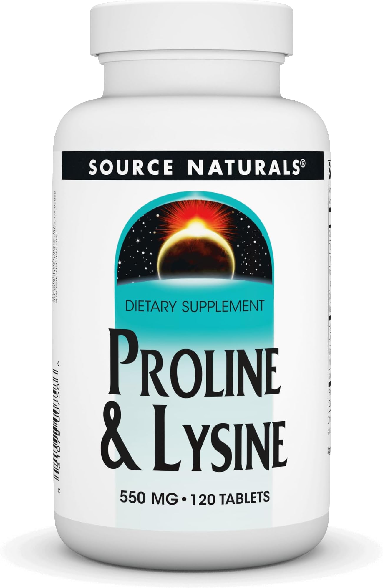 Amazon.com: Source Naturals Proline & Lysine, 550 mg - 120 Tablets ...