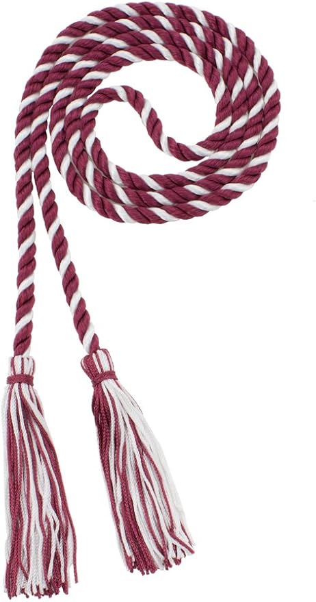 Amazon.com: Tassel Depot Graduation Honor Cord - Maroon/White - Every ...