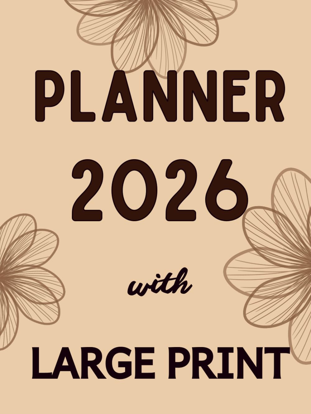 2026 Large Print Weekly & Monthly Planner for Low Vision: 12-Month Easy ...