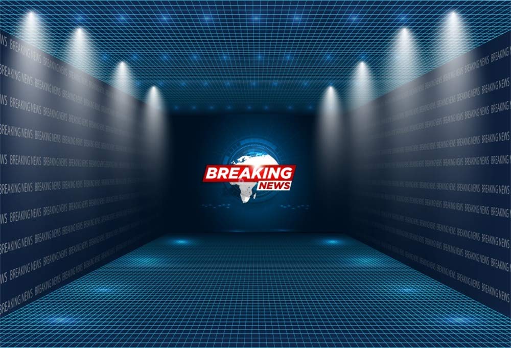 Aofoto 8x6ft Breaking News Backdrop Tv Studio Room Interior Word ...