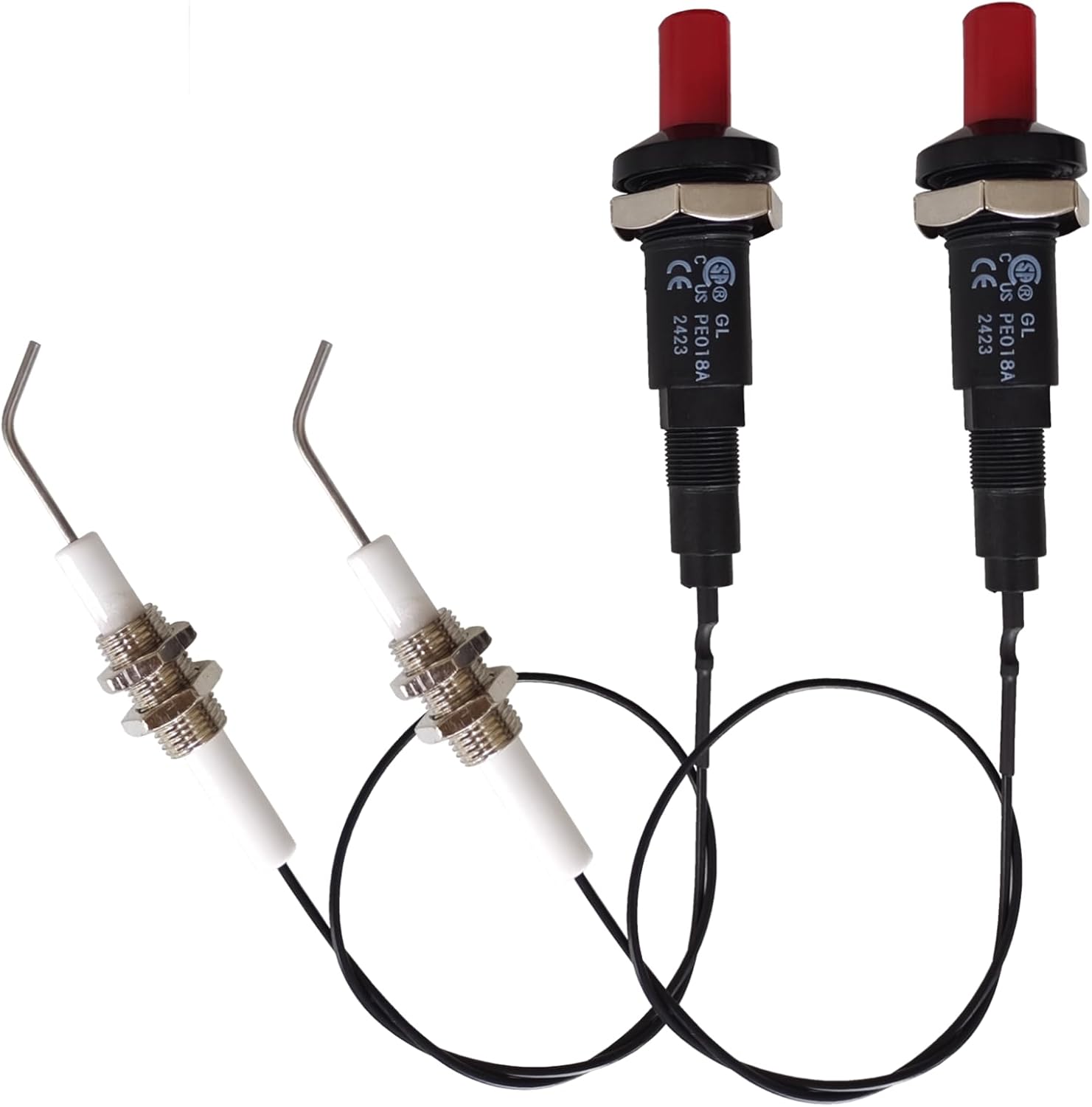 Amazon.com : MCAMPAS 2Pack Piezo Igniter Kit with Ceramic Electrode ...